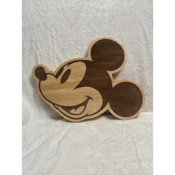 Disney | Kitchen | Disney Mickey Mouse Face Hardwood Cutting Board ...